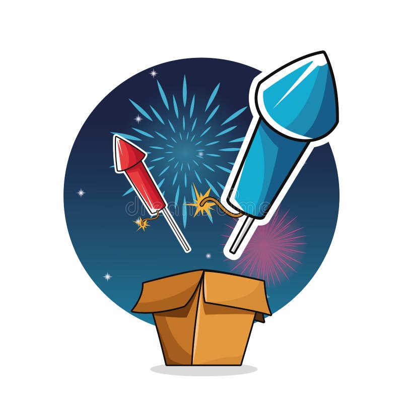 Firework Celebration Explosion Night Icon. Vector Graphic Stock Vector ...