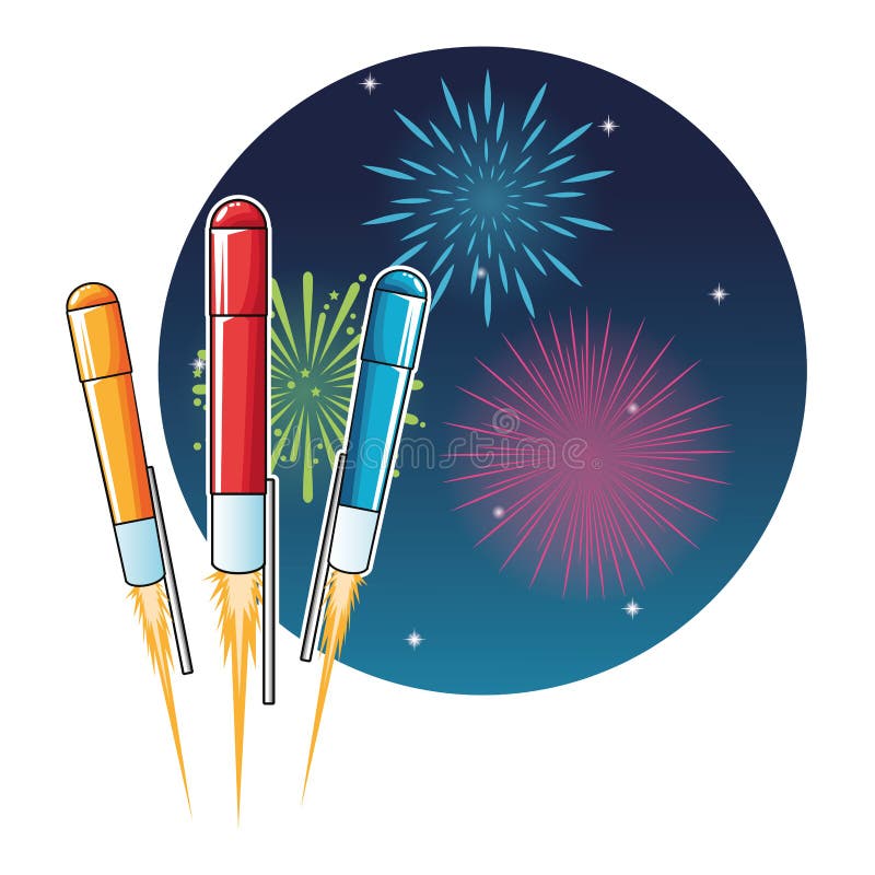 Firework Celebration Explosion Night Icon. Vector Graphic Stock Vector ...