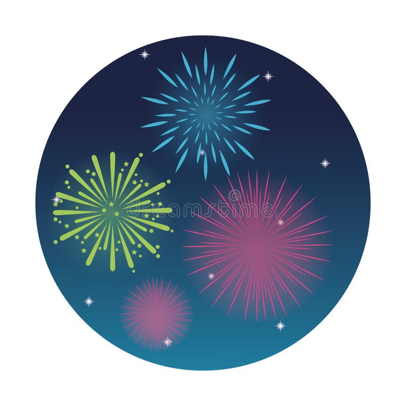 Firework Celebration Explosion Night Icon. Vector Graphic Stock Vector ...