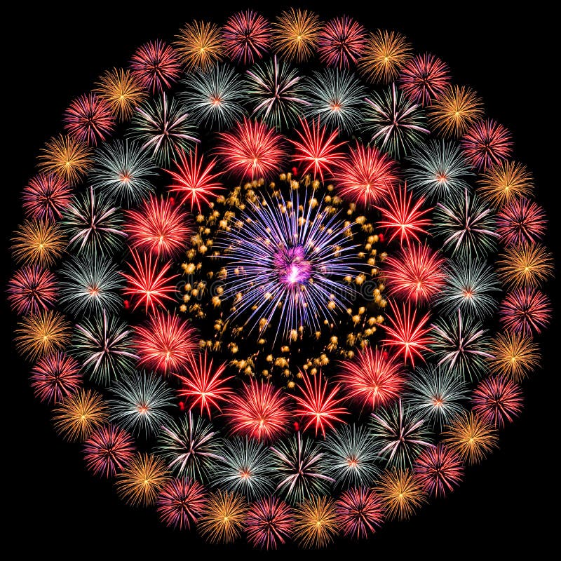 Firework Circle stock photo. Image of magic, circle, beautiful - 9883582