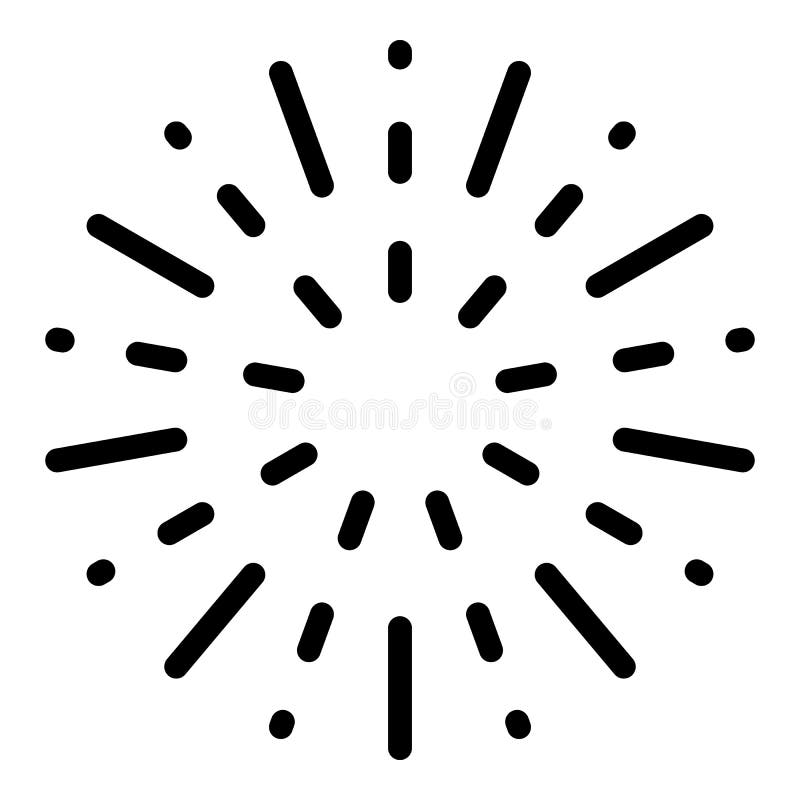 Firework Cracker Icon, Outline Style Stock Illustration - Illustration ...
