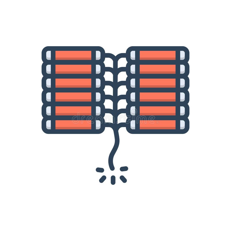 Color Illustration Icon for Firework Crackers, Firework and Diwali ...