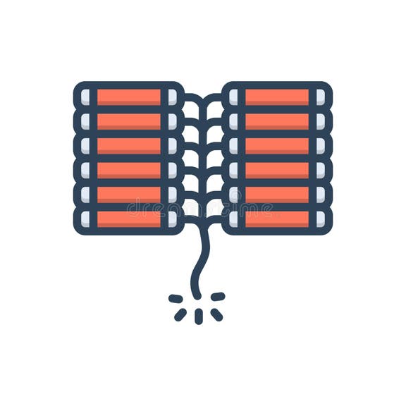 Color Illustration Icon for Firework Crackers, Firework and Diwali ...
