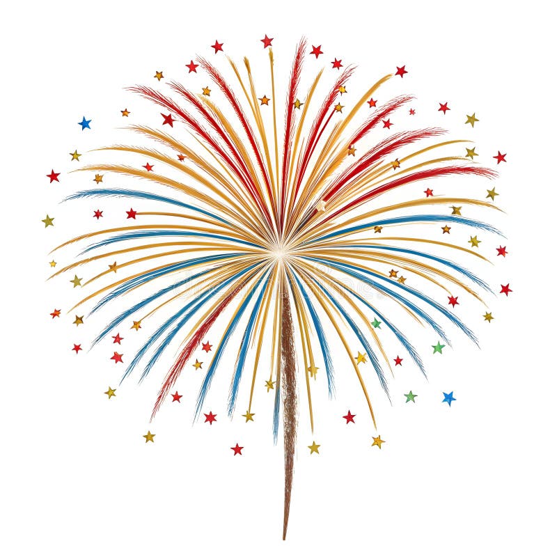 Firework 3D Icon, stock illustration. Illustration of burst - 357189166