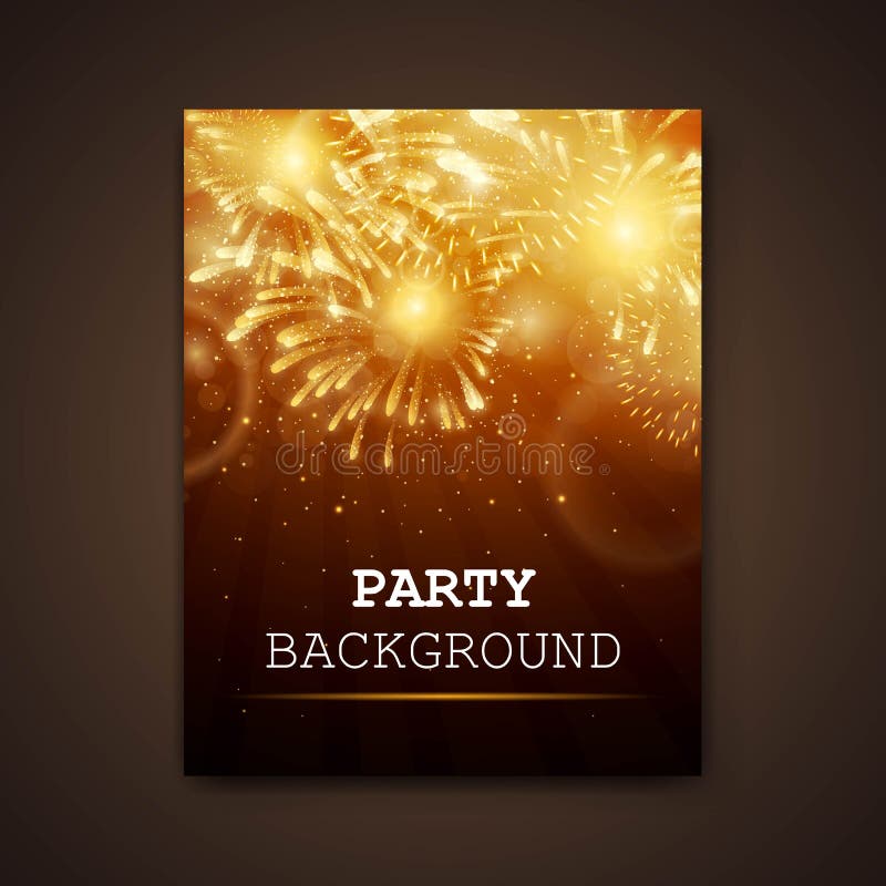Firework Design Template stock illustration. Illustration of beautiful ...