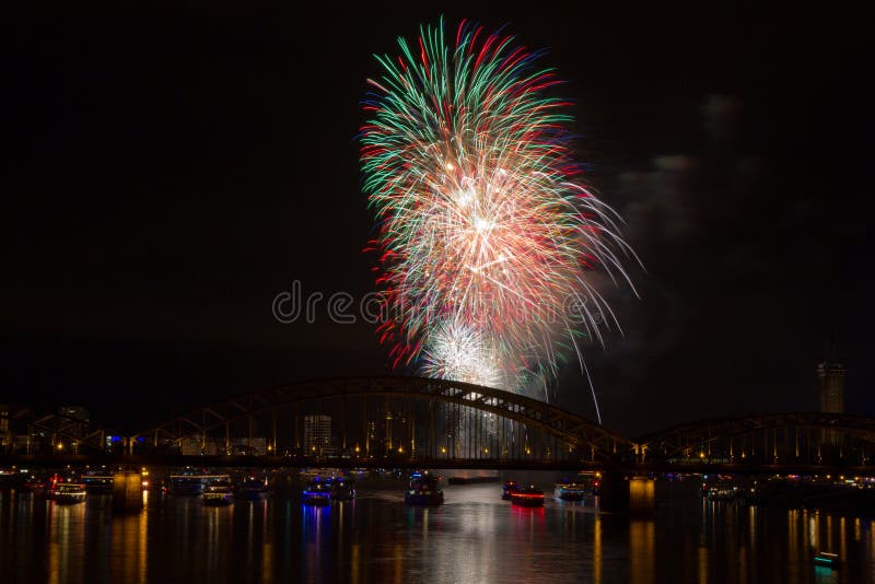 Firework in Different Colours Stock Image - Image of festival, colorful ...