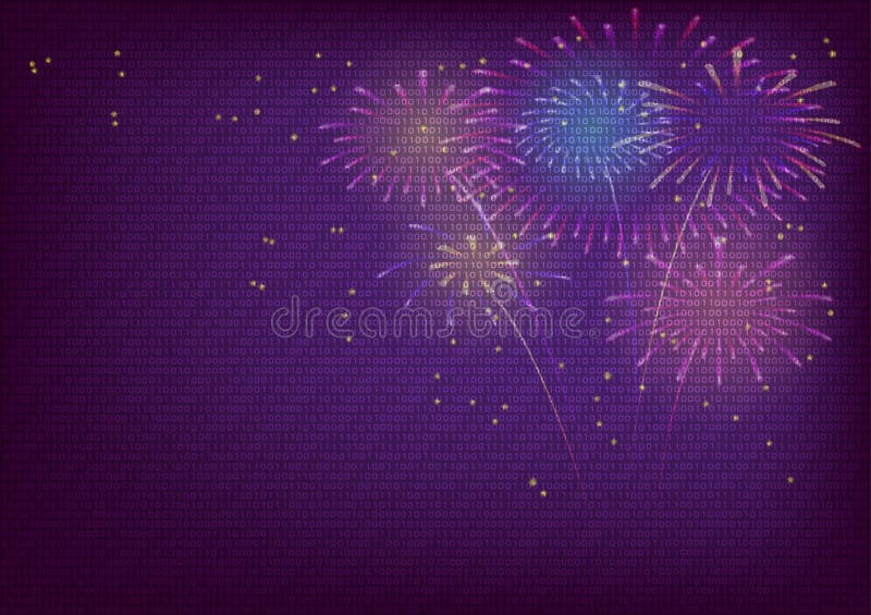 Digital firework stock illustration. Illustration of black - 25953725
