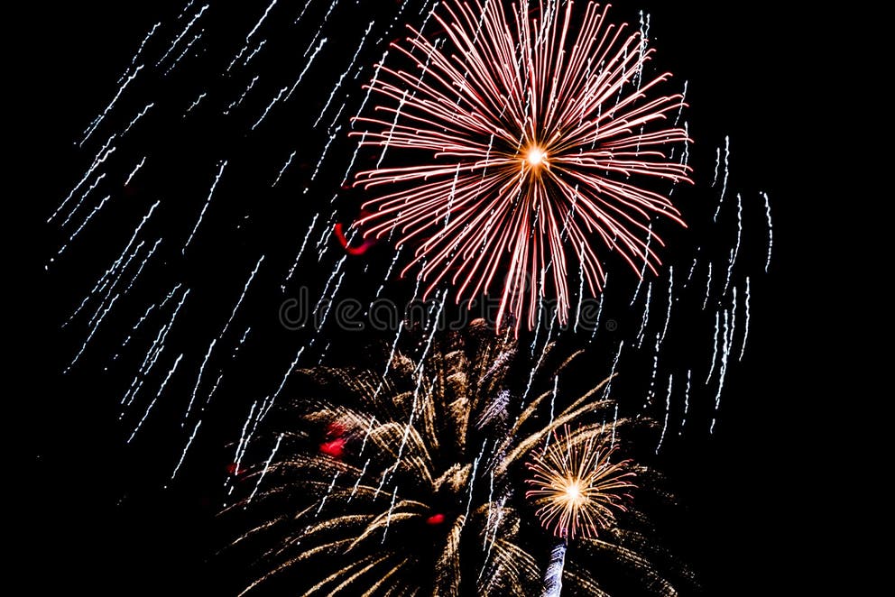 Firework Display on July 4th Stock Photo - Image of boom, bang: 124953308