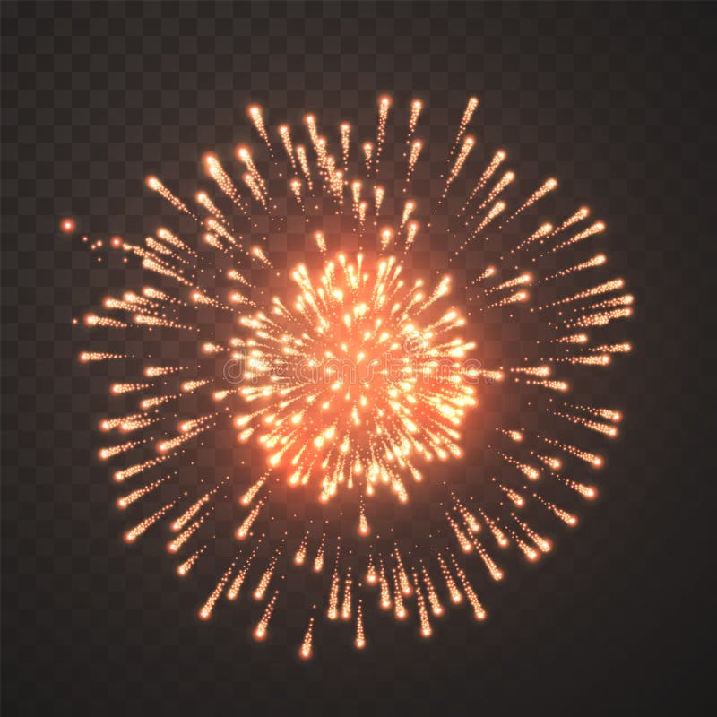 A Firework Explosion at Sunset in a Field. Generative AI Stock ...