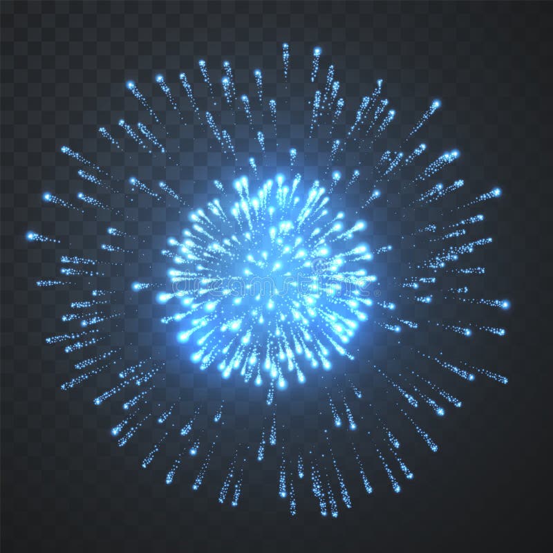 A Firework Explosion at Sunset in a Field. Generative AI Stock ...