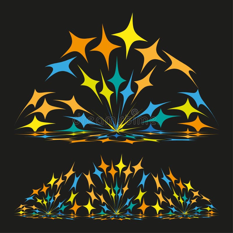 Explosion Burst Rings Vector Illustration. Cosmic Vortex Holes Stock ...