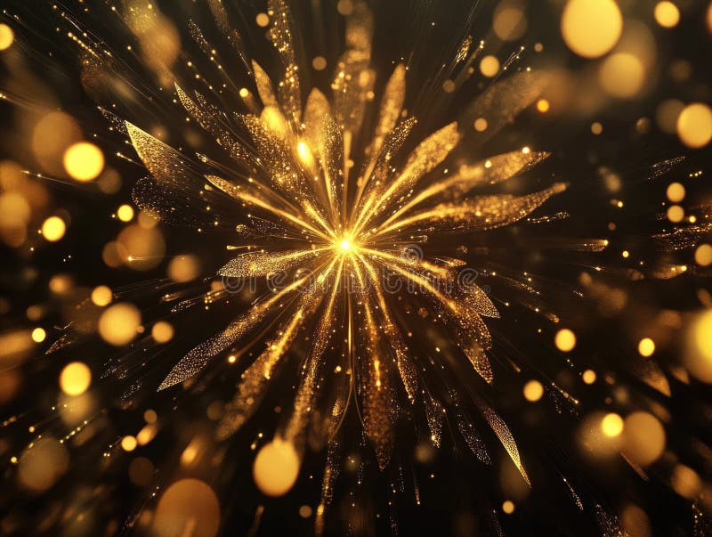 Firework Close Up View in the Night Sky Stock Photo - Image of fire ...