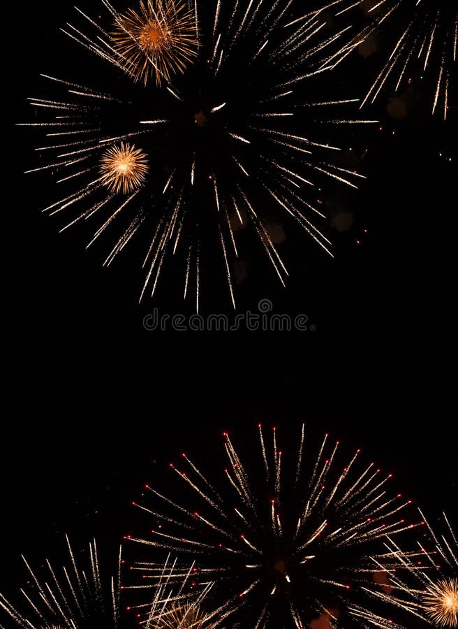 Big Firework Explosion in the Night Skies Stock Image - Image of ...