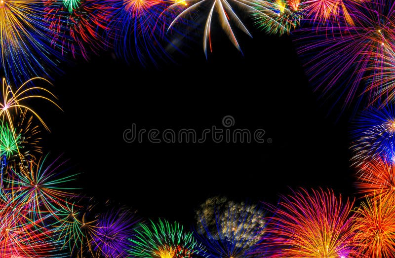 Firework Frame stock illustration. Illustration of festival - 83366387