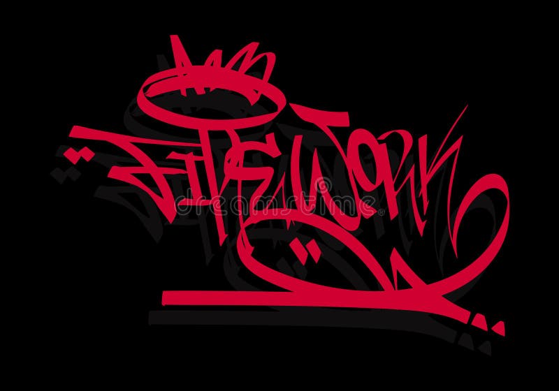 FIREWORK Graffiti Tag Style Design Stock Vector - Illustration of ...