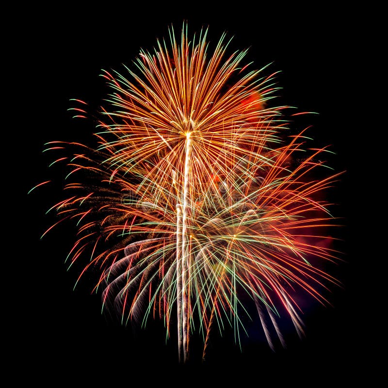 Firework stock photo. Image of fantastic, golden, fire - 48089790