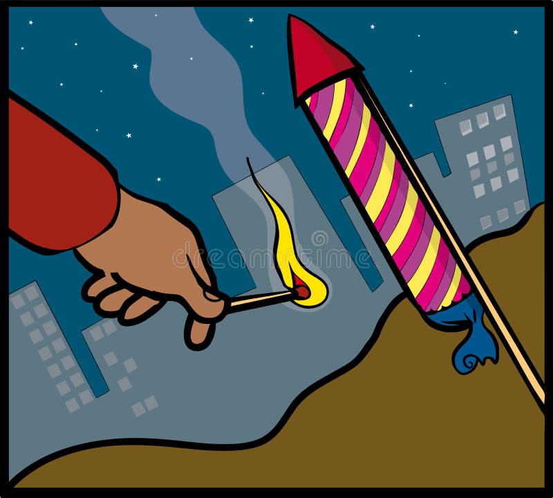 Firework stock vector. Illustration of gunpowder, celebration - 43438569