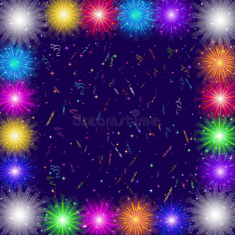 Firework Streamers Stock Illustrations – 420 Firework Streamers Stock ...