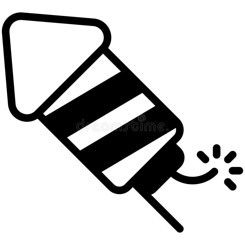 Firework Icon, Christmas and Celebrations. Outline Symbol Collection ...