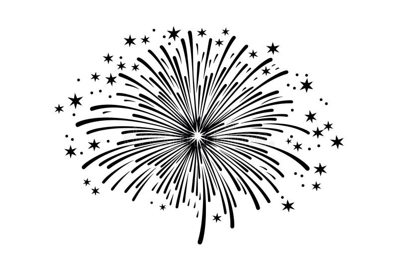 Firework Isolated on Transparent Background Vector AI Generated Stock ...