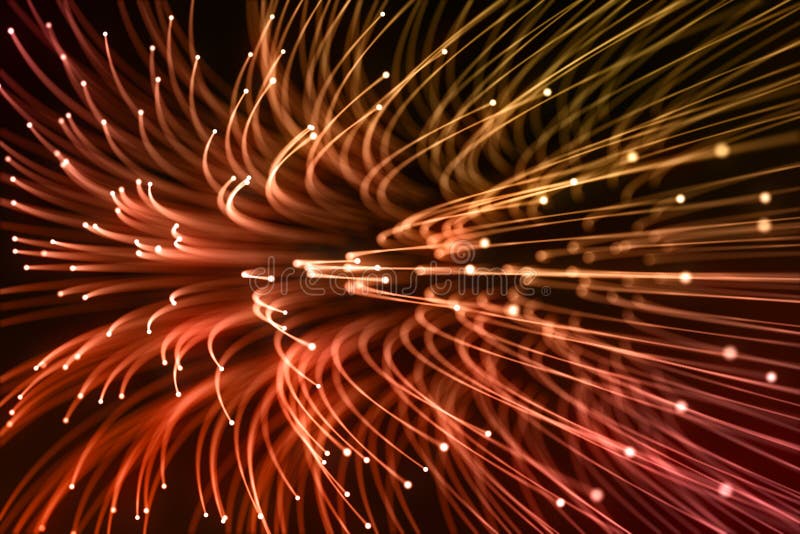Firework Light Red Colorful Explosion Blurred Abstract N the Dark Black ...
