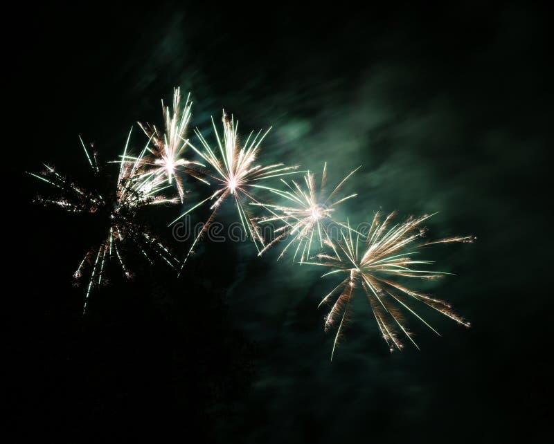 Firework light trails stock photo. Image of wind, night - 135513536