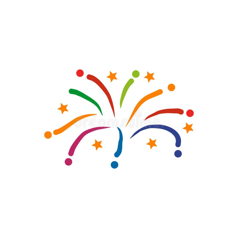 Firework Light Vector Illustration Template Stock Vector - Illustration ...