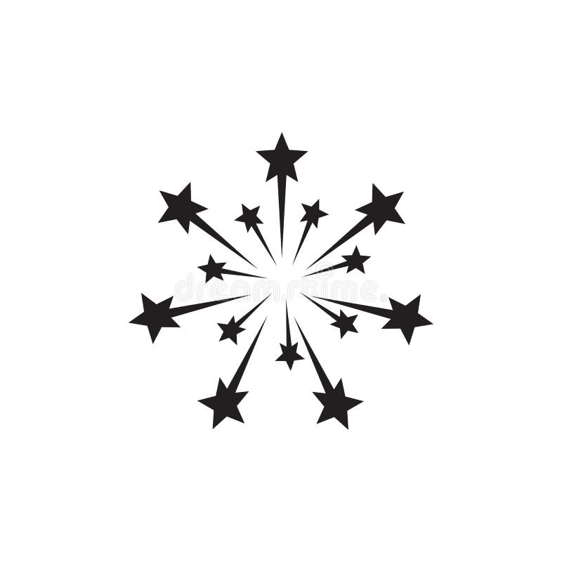 Firework Light Vector Illustration Template Stock Vector - Illustration ...