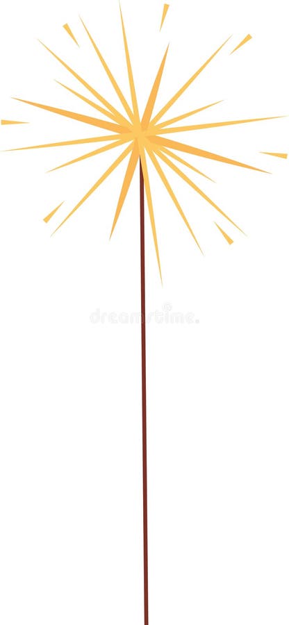 Firework Lighting Stick stock illustration. Illustration of happy ...