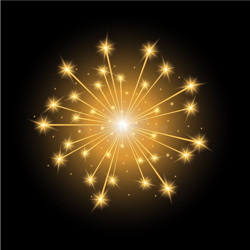 Firework lights stock vector. Illustration of color - 251472826