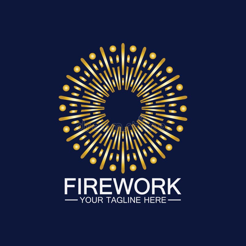 Firework Logo Design Vector Template Stock Vector - Illustration of ...