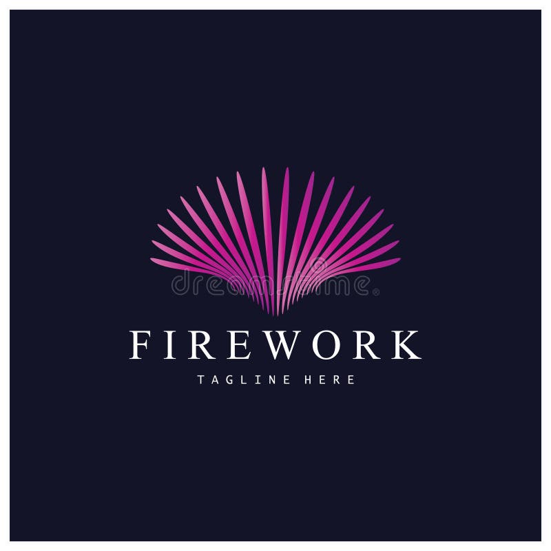 Firework Logo Design Vector Template Stock Vector - Illustration of ...