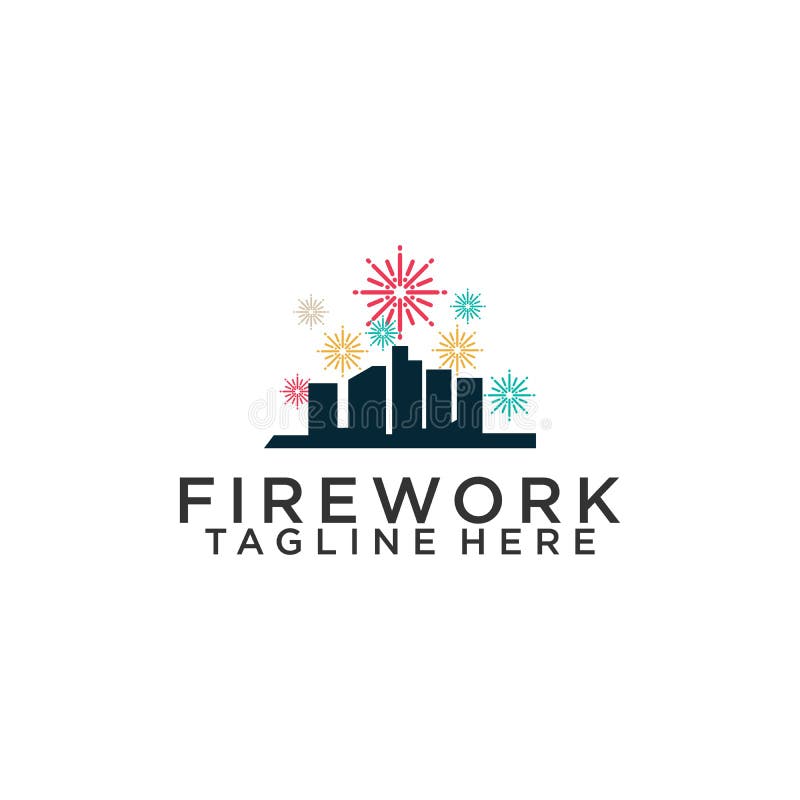 Firework Logo Inspiration. Firework Logo Concept Vector Stock Vector ...