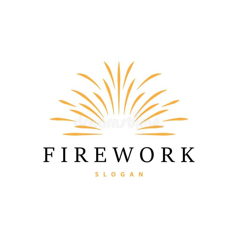 Firework Logo, Modern Abstract Design Simple Colorful Spark, Vector ...