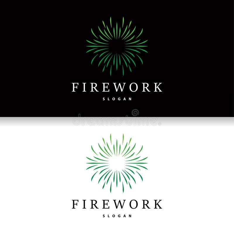 Firework Logo, Modern Abstract Design Simple Colorful Spark, Vector ...