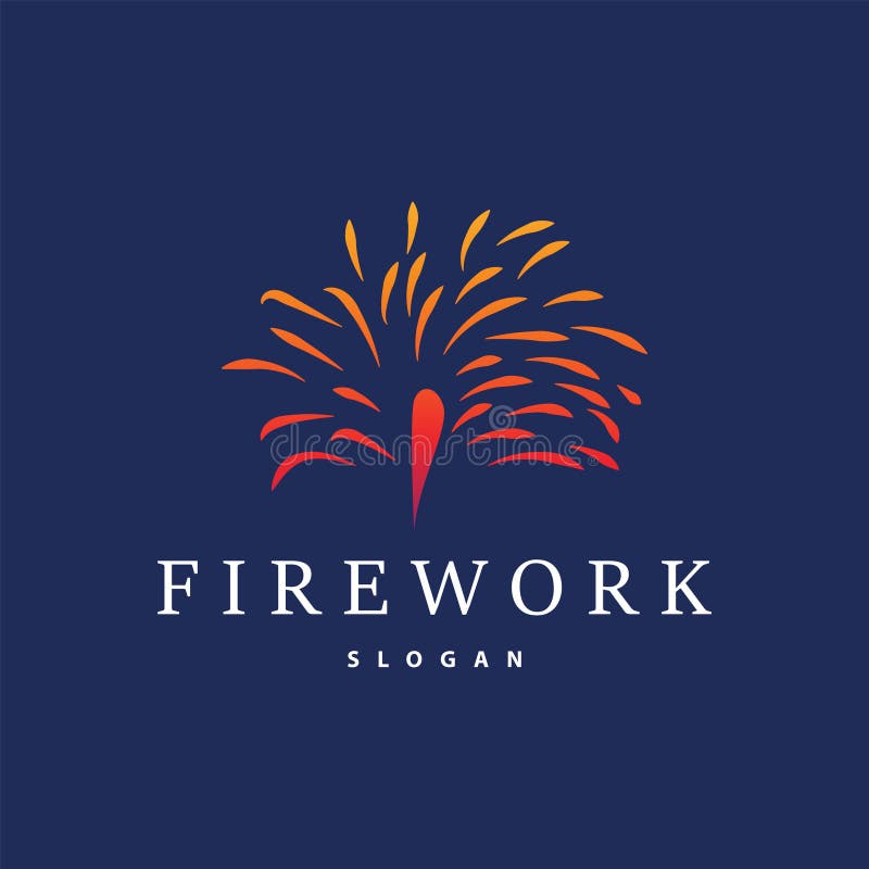 Firework Logo, Modern Abstract Design Simple Colorful Spark, Vector ...