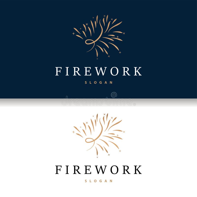 Firework Logo, Modern Abstract Design Simple Colorful Spark, Vector ...