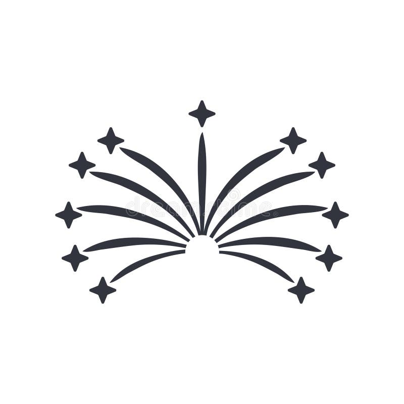 Firework Logo Template Icon Stock Vector - Illustration of colorful ...
