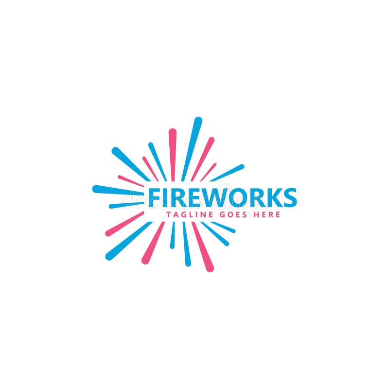 Firework Logo Vector Template Illustration Stock Vector - Illustration ...