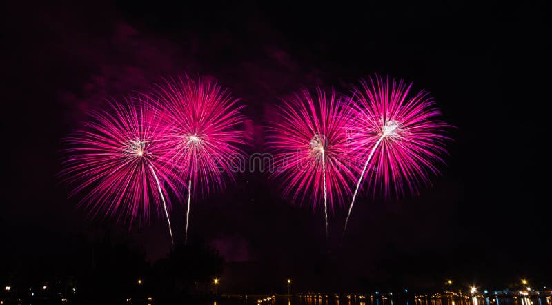 Ultra Violet Firework on Day of Peace in Sint-Niklaas Stock Image ...