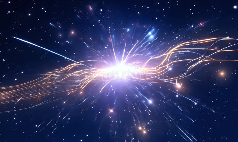 Firework Mimicking a Comet Explodes, Sending Glowing Trails of Light ...