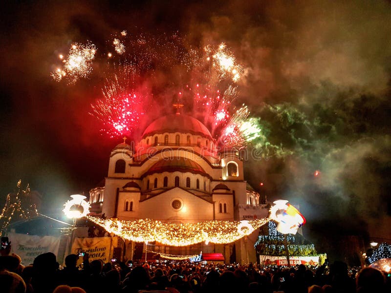 Firework at night editorial stock image. Image of newyear - 170121074