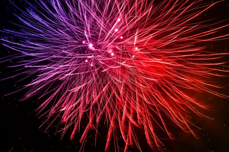 A red firework explosion stock image. Image of burst - 15677697