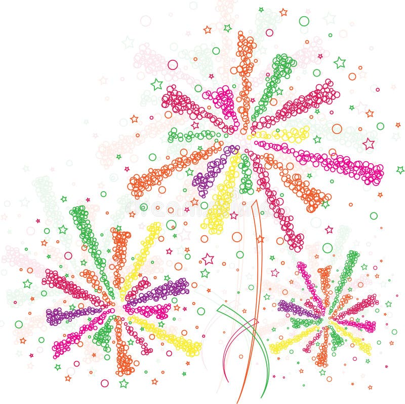 Firework outline stock vector. Illustration of background - 28074078