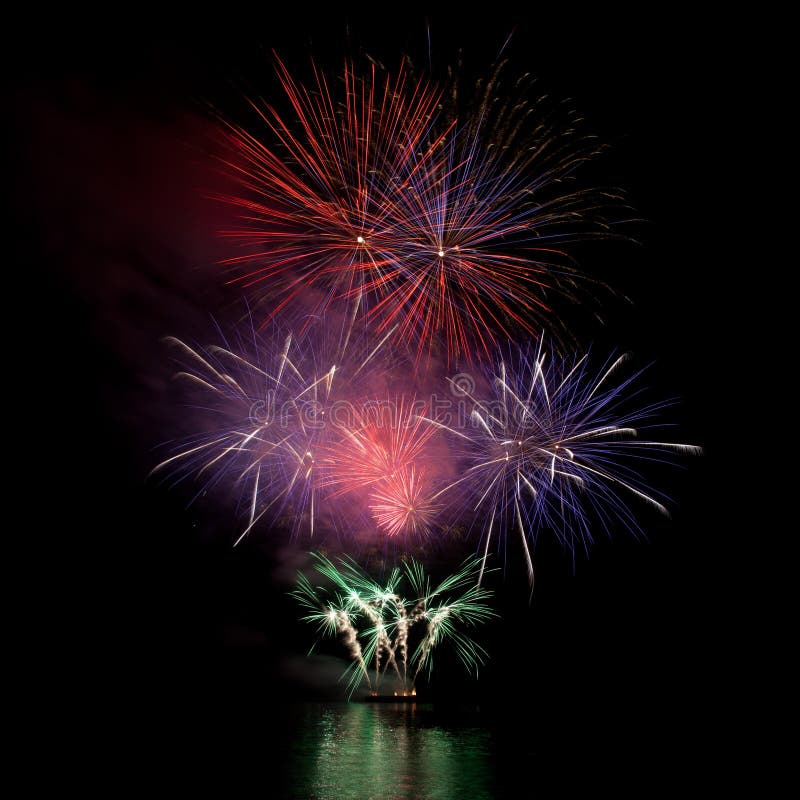 Colourful Fireworks stock image. Image of fiesta, explode - 15581329