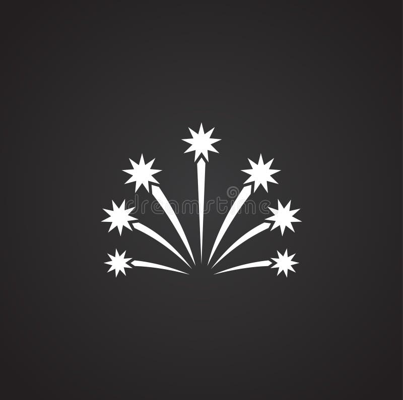 Firework Related Icon on Background for Graphic and Web Design. Simple ...