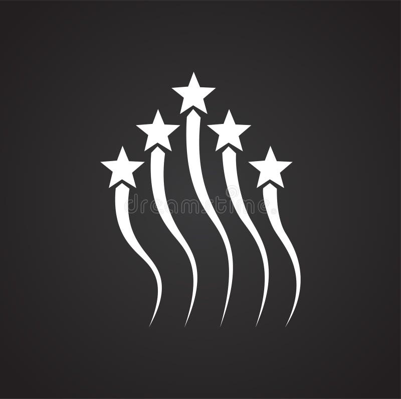 Firework Related Icon on Background for Graphic and Web Design. Simple ...