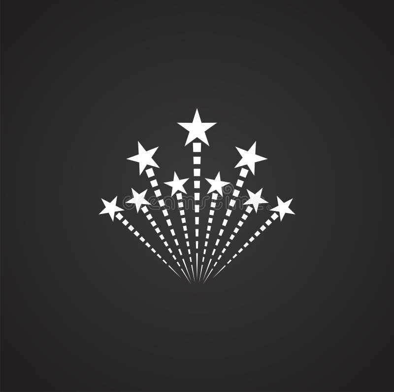 Firework Related Icon on Background for Graphic and Web Design. Simple ...