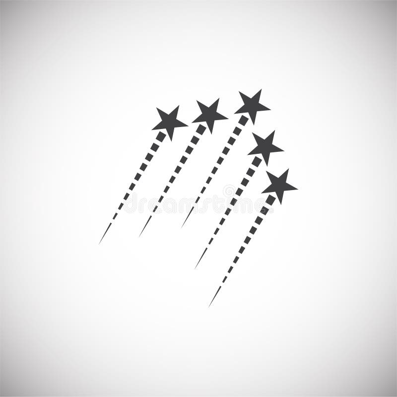 Firework Related Icon on Background for Graphic and Web Design. Simple ...