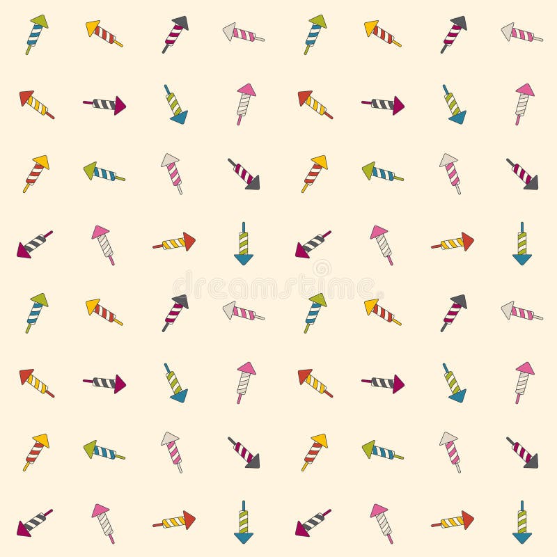 Firework Rocket Background. Stock Vector - Illustration of event ...